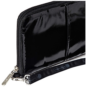 LeSportsac 4390 Multi Travel Wallet, Women's, Black Patent Hitrip