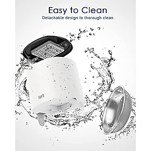 Flurff Automatic Cat Feeder, 6L WiFi Enabled Smart Pet Feeder with Stainless Steel Bowl, Auto Dog Feeder with APP Control, 1-10 Meals Per Day, 10s Voice Recorder