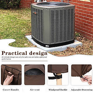 BRIVIC Air Conditioner Covers for Outside Unit Winter AC Covers for Outside Fits up to 30 x 30 x 36 inches