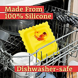 IMPRESA Large Ravioli Spoon Rest-Countertop Kitchen Utensil Holder- Pasta-Shaped Spoon Rest Novelty Gift for up to 2 Cooking Spoons - Eye-Catching Kitchen Tools-Cooking Gadgets to Impress Family-6.5"