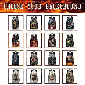 M YESCUSTOM Personalized Backpacks for Boys Custom Dinosaur School Bookbag with Name Elementary Toddler Boys Backpack Multi Children Casual Travel Daypack Bag for Teenager School Camping