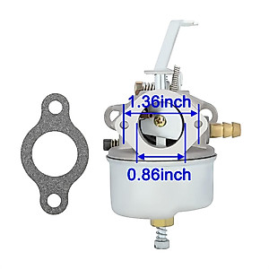 Savior 632272 Carburetor with Gasket for Tecumseh H30 H50 H60 HH60 632230 632631 631067 632235 631867 632019A 632019 631828 632076 631067A 5HP 6HP Carb Kit Troy-Bilt Hose Tiller Engine Parts