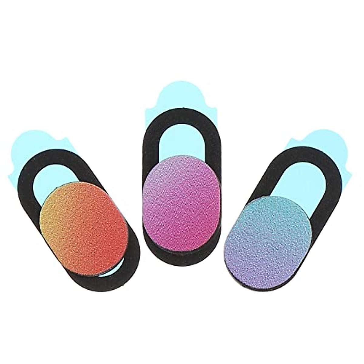 3Pcs Camera Cover Privacy Cover Privacy Protector Webcam Privacy Protection Eye Webcam Cover Slider Decorative Camera Caps Cartoon Notebook Camera Shield Webcam Caps Universal Lens