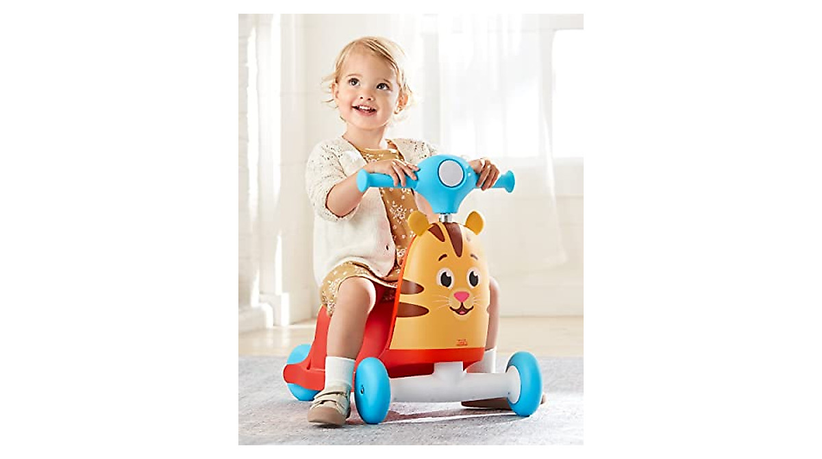 Skip Hop 3-in-1 Daniel Tiger Walker & Scooter for Toddlers