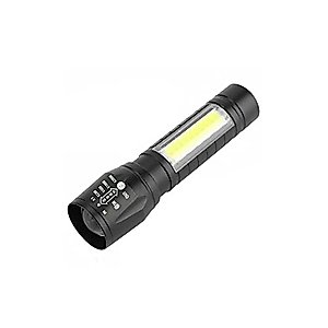 ESASAM Handheld Flashlights， Portable USB Rechargeable LED Flashlight Built-in BatteryTactical Torch Flashlights 3Modes Work Light Emergency Lanterna