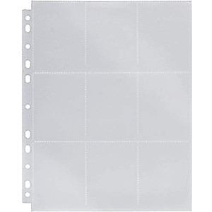 CARDALLTRY Trading Card Sleeves 540 Pockets Transparent Waterproof Game Card Sleeves Card Collection Binder (30 Pages)