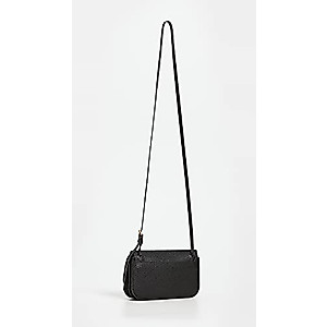 Oroton Women's Margot Mini Crossbody Bag, Black, One Size