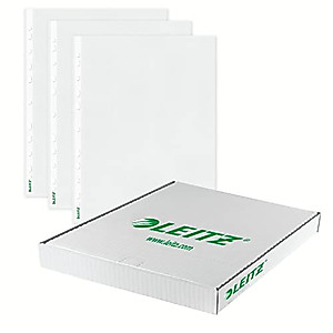 Leitz 4734-31-00 Super Premium Document Wallet A4 PVC Hard Film Waterproof Pack of 10