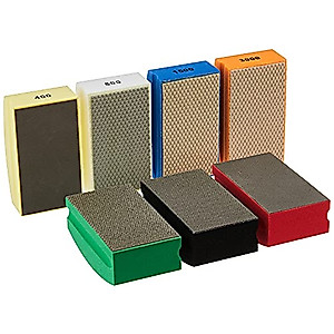 Toolocity DHPSET Diamond Hand Polishing Pads for Stone