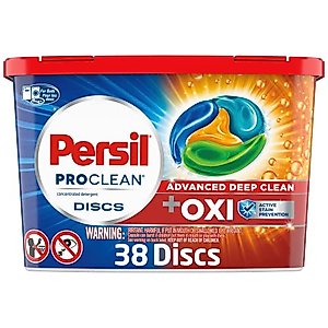 Persil Discs Laundry Detergent Pacs, Oxi, 38 Count