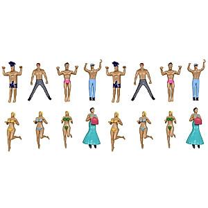 Gadpiparty Wine Glass Charms Drink Markers 16 pcs Buddies Cocktail drinking buddies glass markers miniature people figures drink buddies Wine Glass Markers Glass Drink Markers