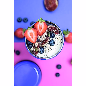 Built Double Wall Vacuum Insulated Flask for Hot and Cold Foods, 490 ml, Purple