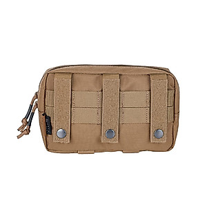 EXCELLENT ELITE SPANKER Tactical Molle Admin Pouch for Tactical Vest Chest Waist Pack Utility Tool Pouch Tactical EDC Bag(Coyote Brown)