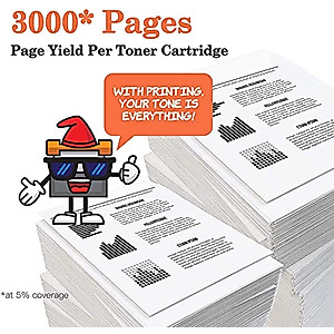 TONERNEEDS TN 660 Toner Cartridge - Black Ink Replacement Cartridges for TN660 & TN630 - High Yield Use - Compatible with Brother Printer HL-L2300D, HL-L2340DW, MFC-L2680W, MFC-L2740DW - (Pack of 2)