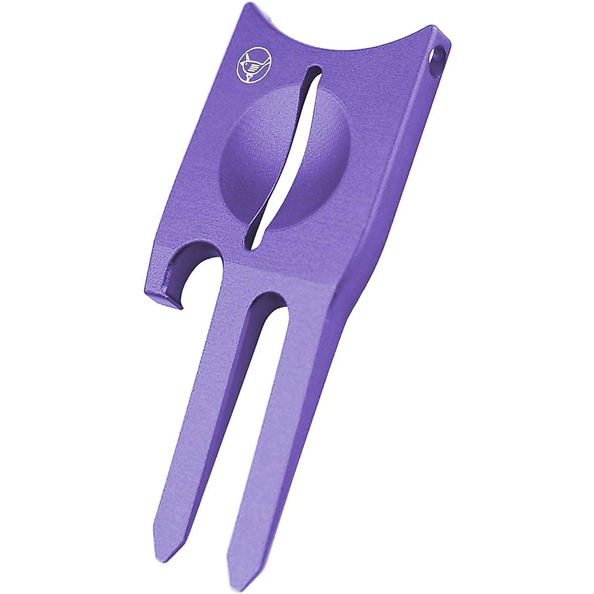 Birdicorn Golf Divot Repair Tool. Golf Ball Marker Divot Tool (Purple w/Ball Marker)