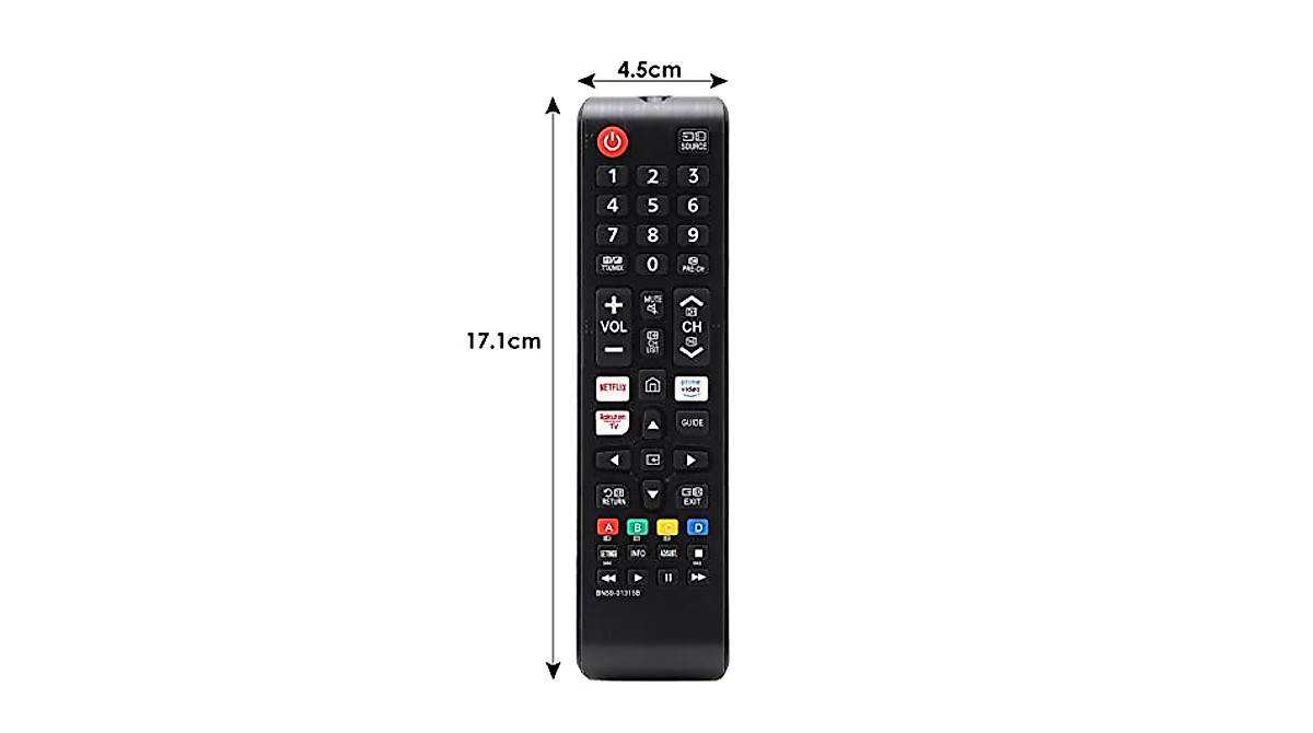 Replacement Remote Control for Samsung Smart TVs - Pack of 2
