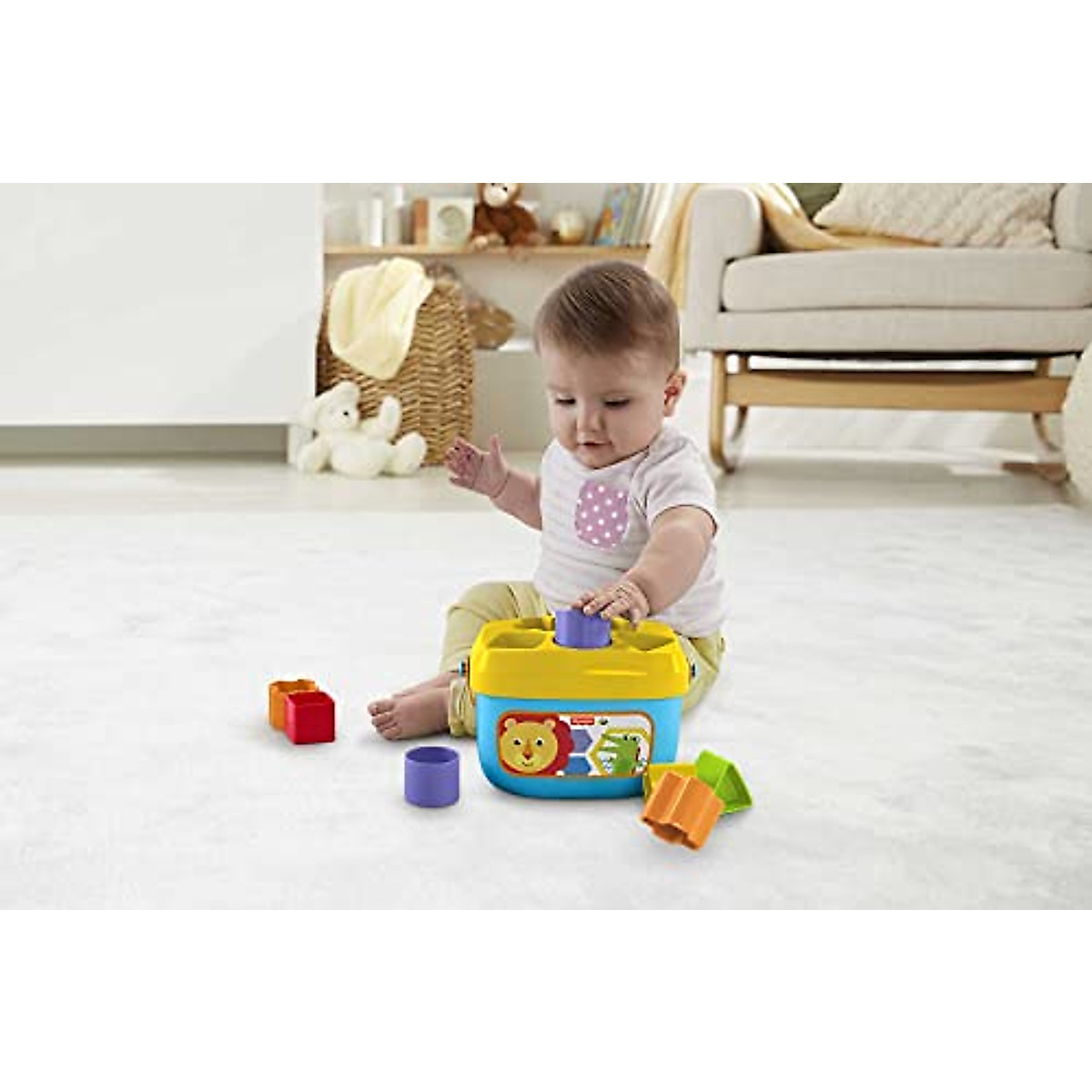 Fisher-Price Stacking Toy Baby’S First Blocks Set Of 10 Shapes For Sorting Play For Infants Ages 6+ Months