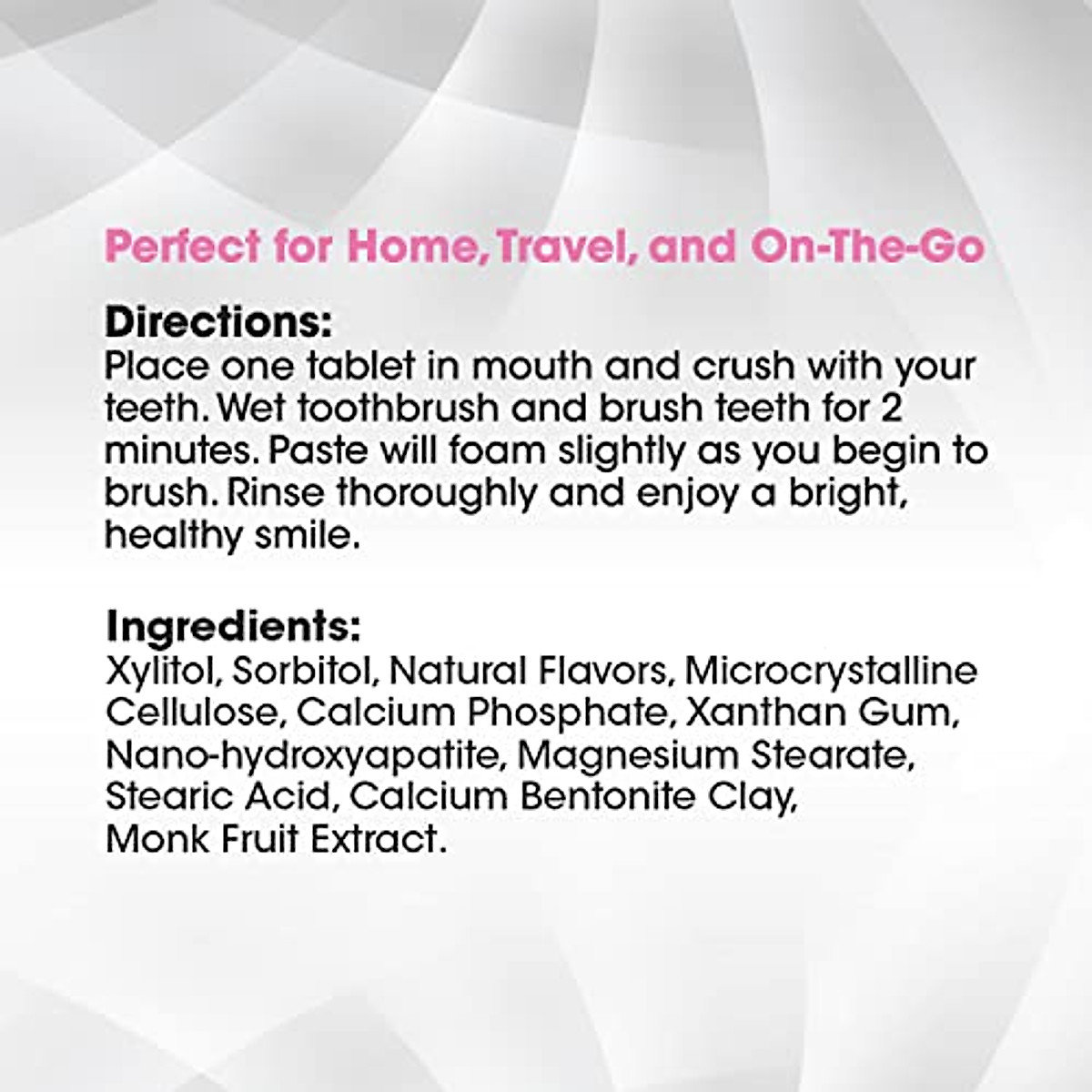 Ecofam Kids Toothpaste Chewable Tablets - 90 Natural Xylitol Tabs - Zero Waste Glass Jar - Travel Friendly - Fluoride-Free -with Nano Hydroxyapatite -Vegan - Made in The USA (Bubble Gum)