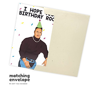 Sleazy Greetings Funny Birthday Card For Women or Men | Cute Birthday Card For Him Her | Pun Adult Friend Bday Card with Envelope | Hope Your Birthday Rocks