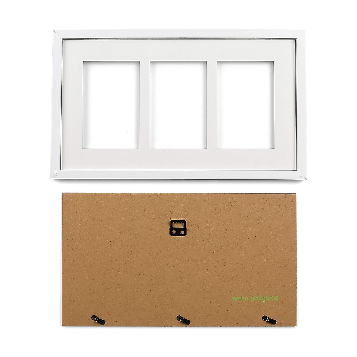 Green Pollywog | Baby Handprint and Footprint Kit | Elegant White Picture Frame | Non-Toxic | Inkless Footprint | Baby Footprint Frame | Newborn Footprint Kit | Baby Ink Pad | Dog Paw Prints