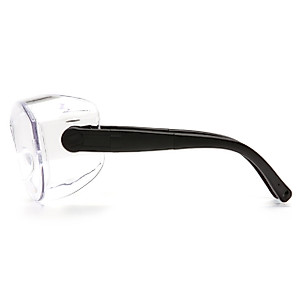 Pyramex OTS XL Safety Eyewear Black Temples Clear Lens