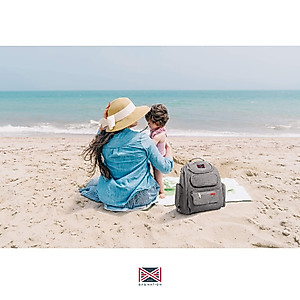 Bag Nation Diaper Bag Backpack | Large Capacity Unisex Baby Bag with Stroller Straps, Changing Pad and Sundry Bag - Holds All Your Baby’s Essentials - Baby Shower Bundle