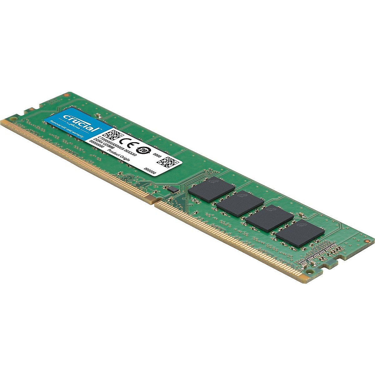 Crucial 64GB Kit (16GBx4) DDR4 2400 MT/s (PC4-19200) DR x8 DIMM 288-Pin Memory - CT4K16G4DFD824A