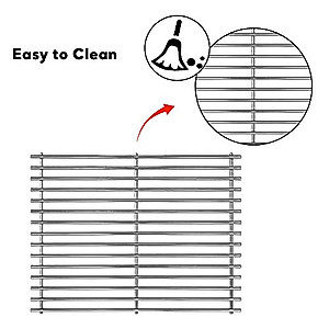 Uniflasy Grill Cooking Grate for Nexgrill 4-5 Burner Grills 720-0830H 720-0783E 720-0697 720-0773 720-0888 720-0783C Grill Parts Master Forge 1010037, 17 1/4 Inch