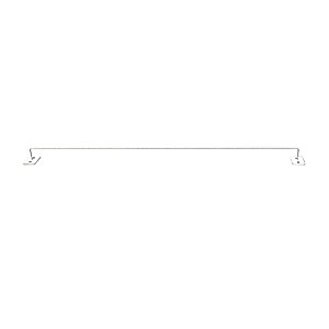FixtureDisplays® 18"W Wall Mount Bracket Accessories for Greeting Card Post Card Calendars Magazine Display Rack White Bars Silver Pockets 11608-WHITE-NF