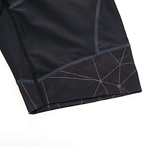 Weimostar Men's Cycling Shorts Padded Bicycle Riding Half Pants Bike Biking Clothes Cycle Wear Tights Black Size L