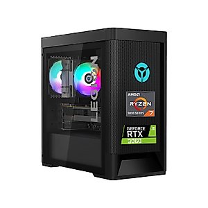 Lenovo Legion Tower 5 Gaming Desktop, AMD Ryzen 7 5700G (Beat i7-12650H), GeForce RTX 3060 LHR Graphics, 32GB RAM, 1TB PCIe SSD + 2TB HDD, HDMI, DP, Wi-Fi 6, Wired Keyboard & Mouse, Windows 11 Home