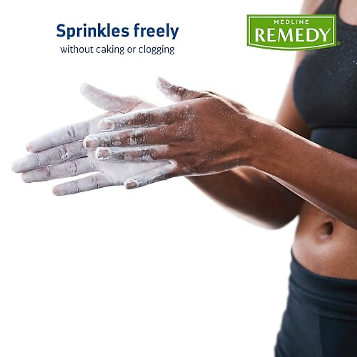 Medline Remedy Essentials Cornstarch Powder (14 oz Bottle), 12 Count, Fresh Scent, Talc Free, Shaker Top, Skin Care, Absorbs Sweat, Soothes, Reduces Friction & Chafing, For Adults, Feet, Groin