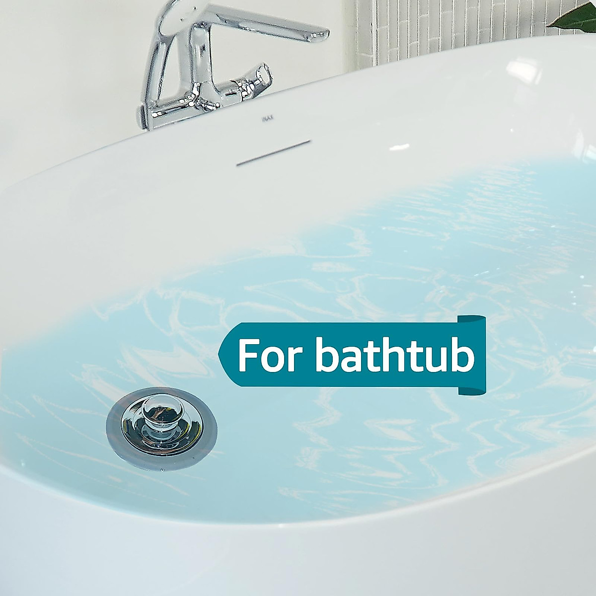 Upgrade Bathtub Drain Stopper, Tub Stopper, Bathtub Drain Plug, Universal Bathroom Sink Stopper, Bath Tub Stopper, Drain Cover Shower Accessories Replacement Jets Faucet Home Topper(Patent Pending)