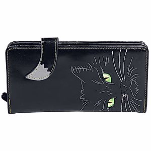 Nemesis Now Lucky Cat Purse 19cm Black, PU, 18.5cm
