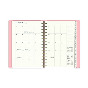 Orange Circle Studio On-Time 2022-2023 Weekly Planner - 17-Month Calendar with Weekly & Monthly Views - Goal Lists & Budget Tracker - Be Kind