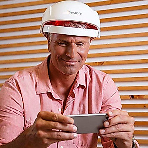 iRestore Essential Laser Hair Growth System - FDA Cleared Hair Loss Treatments for Men & Women & Hair Growth Products for Men with Thinning Hair, Hair Regrowth Treatments Laser Cap, Red Light Therapy