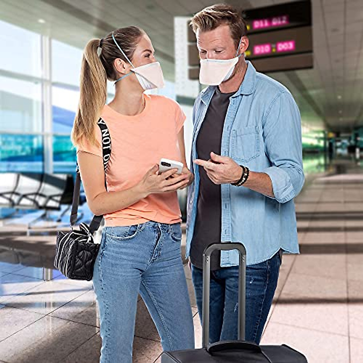 HALYARD FLUIDSHIELD N95 Respirators, ASTM Level 3 Face Mask, Regular Size, Orange, 46727 (Box of 35)