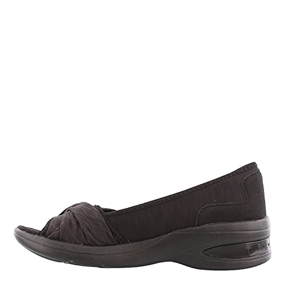 Bzees Women's REMIX Shoe, Black pucker Mesh, 9.5 M US