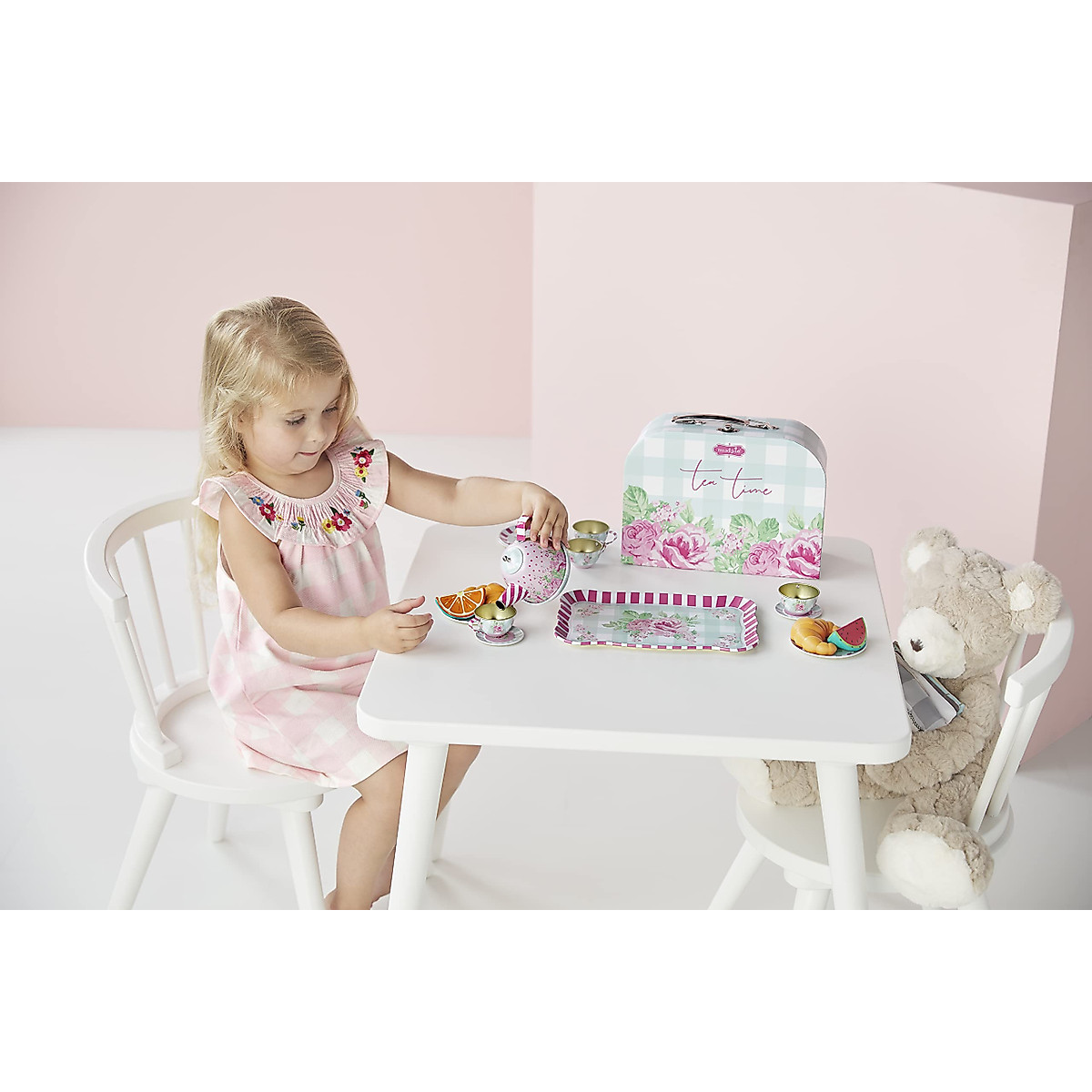 Mud Pie baby girls Ruffle Sleeves Mud Pie Smocked Dress Gingham 3 Toddler, Gingham, Size 3T US