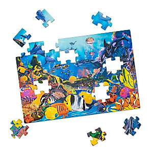 Melissa & Doug Underwater Ocean Floor Puzzle (48 pcs, 2 x 3 feet) - FSC Certified