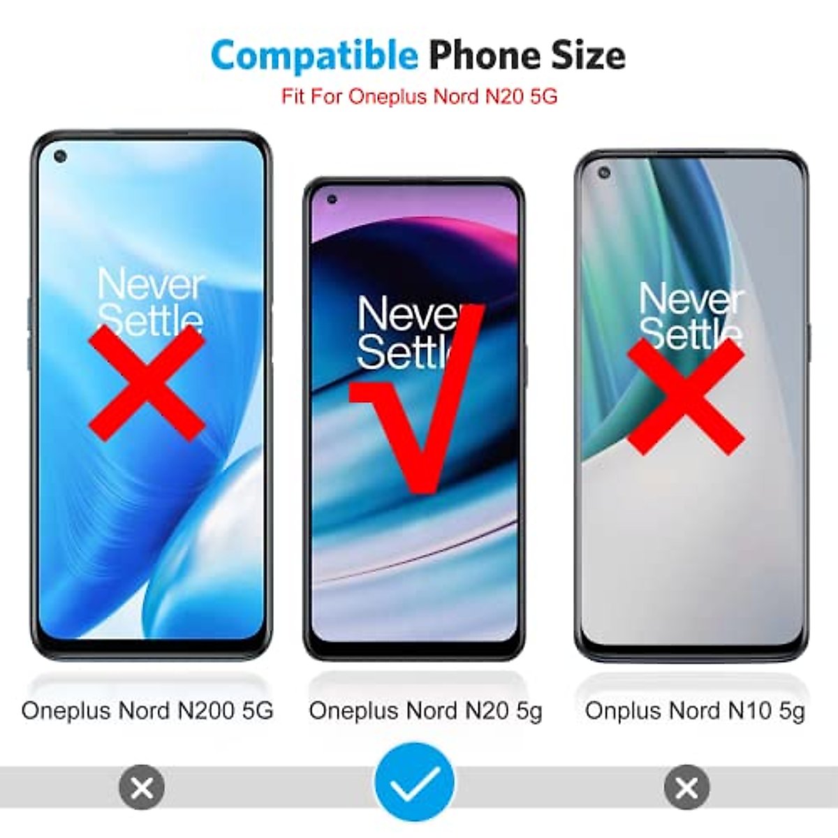 OMOTON [3 pack] Screen Protector Compatible for OnePlus Nord N20 5G, Tempered Glasses Screen Protector - Easy Installation/Case Friendly/Sensitive Touch【Not for Nord N200】