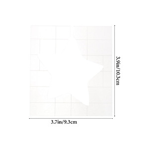 EXCEART Quilting Template Clear Acrylic Star Shaped Sewing Stencil Reusable Quilting Template Rulers for DIY Embroidery Patchwork