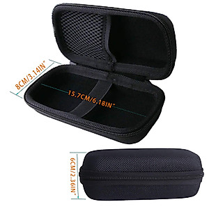 waiyu Hard EVA Carrying Case for Withings Thermo – Smart Temporal Thermometer Case (Black)