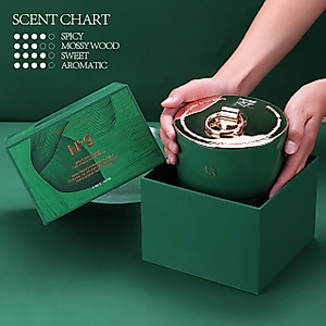 ESNA HOME Aromatherapy Scented Candles | Lavender Essential Oil | 19.4oz 110 Hours Burn Gold Lid Soy White Candles | Self Care Gifts for her | Luxury for Women | Room Decor Candles for Home Scented