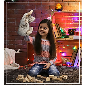 DolliBu Moose Plush Hand Puppet For Kids - Soft Plush Stuffed Animal Hand Puppet Toy for Puppet Show Games & Puppet Theaters for Kids, Adult's Cute Puppets Educational Toy to Teach Children & Toddlers