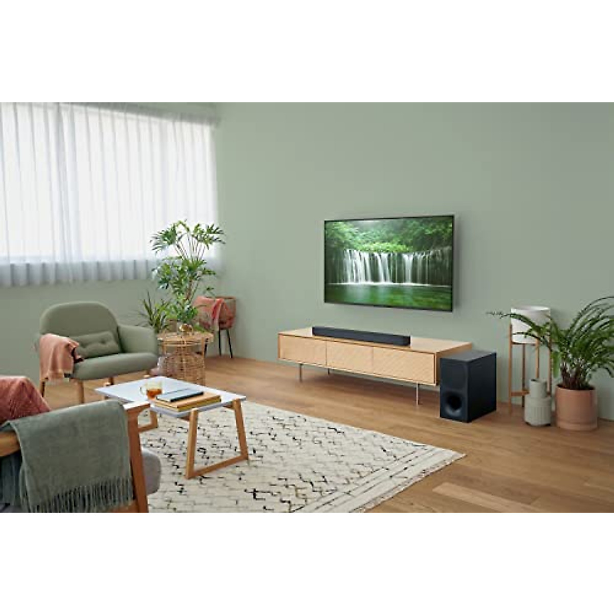 Sony HT-S400 2.1ch Soundbar with Powerful Wireless subwoofer, S-Force PRO Front Surround Sound, and Dolby Digital, Black