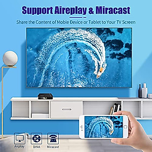 Android TV Box 11.0, Android 11 TV Box Amlogic S905W2 Quad Core 64 Bits 4GB RAM 32GB ROM AV1 4K 3D Android Box