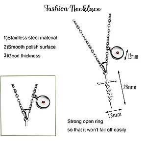 Faith Cross Mustard Seed Necklace Religious Jewelry Inspirational Christian Gift(faith necklace)