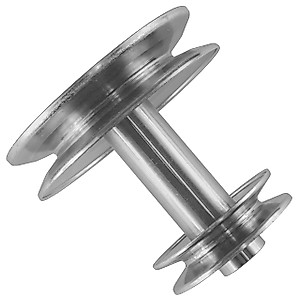 Caltric 532175410 187618 Engine Double Pulley Compatible with Husqvarna Lt18542 Lt131 Lt141