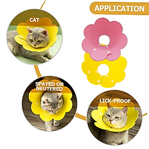Balacoo 10 Pcs Sponge cat Headgear Chocker cat Cone Collar Soft cat Neck Collar Soft cat Cone cat Cones to Stop Licking Small cat Collar Decorative pet Neck Collar The cat eva pet Ball